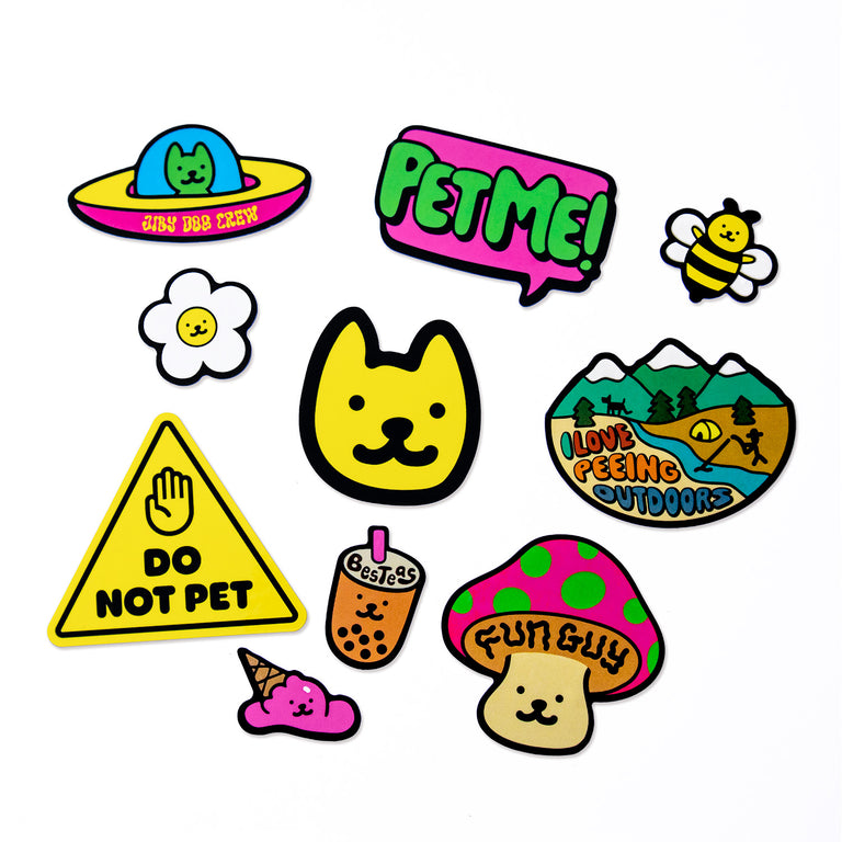 Jiby's World Sticker Pack – Jiby Dog Crew